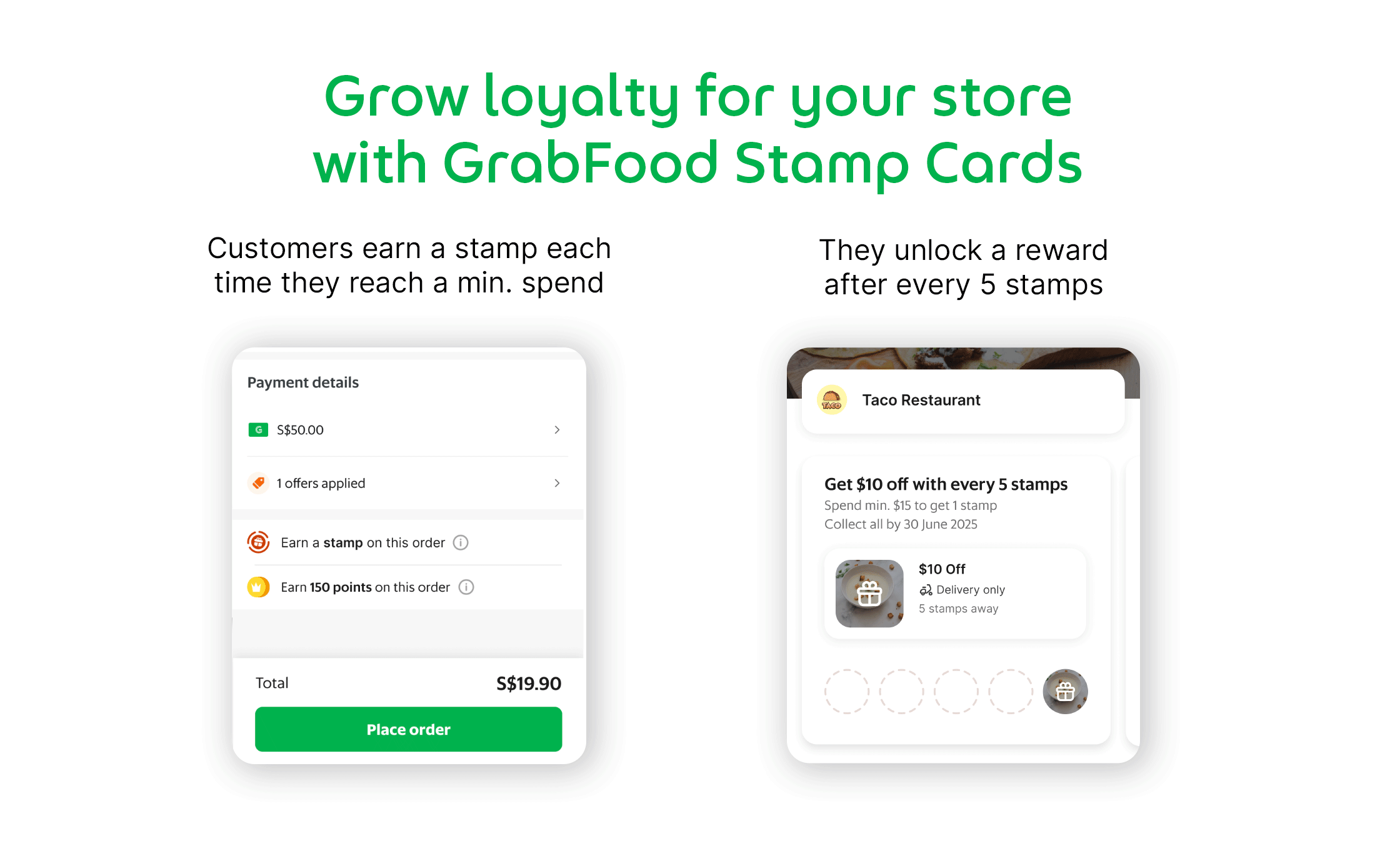 Merchant Stamp Card Programme by GrabFood | Grab SG